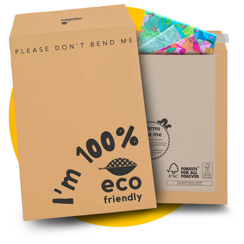 Simplelifeco UK Eco Friendly Board Back Envelopes